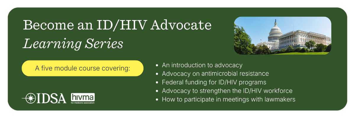 Become an ID/HIV Advocate Learning Series | IDSA Academy
